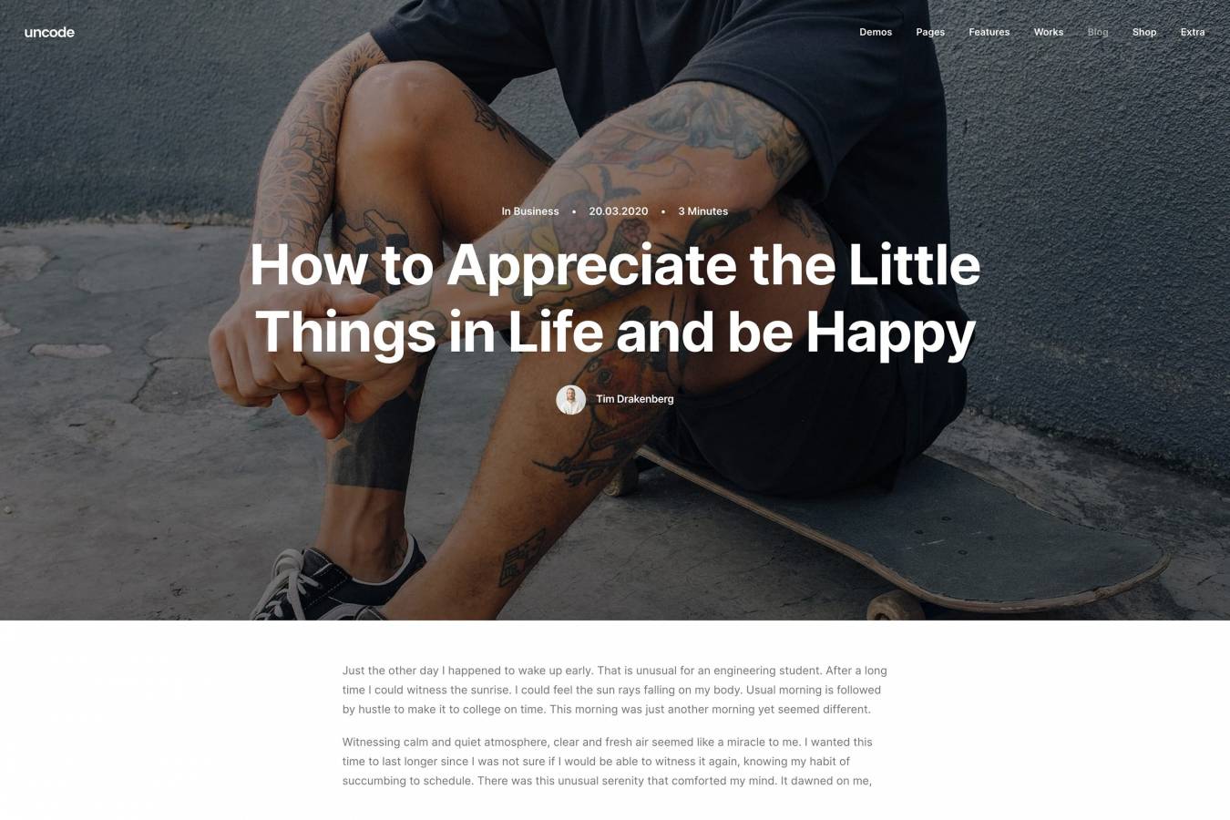 Content Block - Uncode