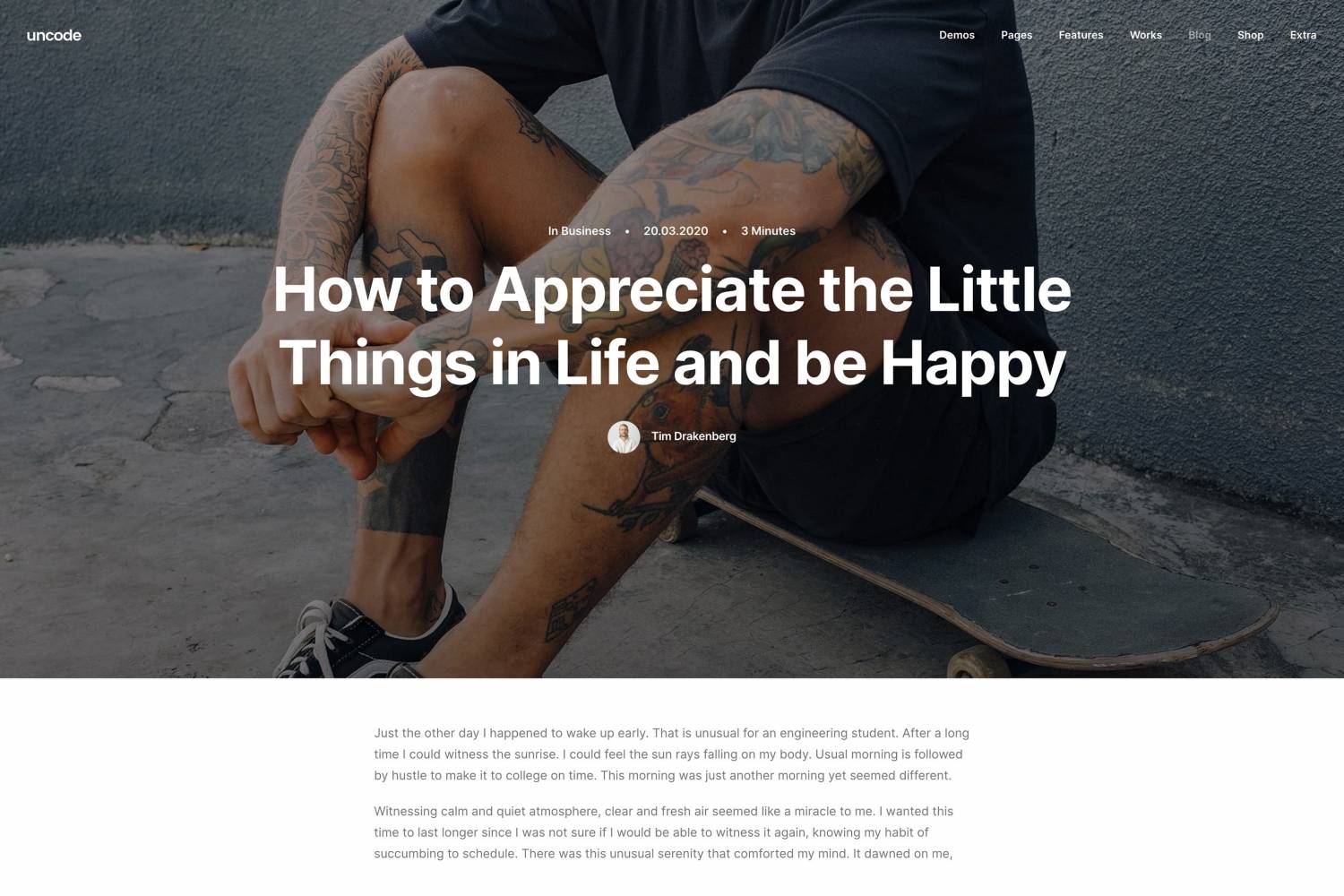 Content Block - Uncode