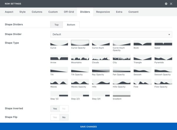 Shape Dividers - Uncode